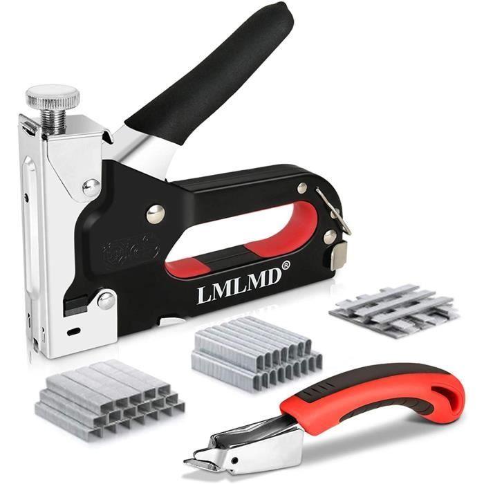 Agrafeuse Murale AJW - Agrafeuse Bois Tapissier Clous et Dégrafeuse ...