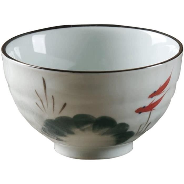 Saladier Bol Bol de riz en céramique, créatif en céramique peint à la ...