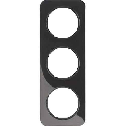 Cadre - BERKER - R1 - Noir brillant - 3 éléments - Cdiscount Bricolage