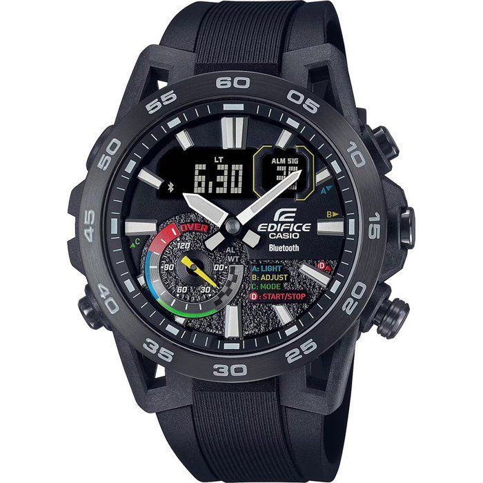 Montre Casio - Hommes - ECB-40MP-1AEF - Noir Plastique - 43mm - 10 bar ...