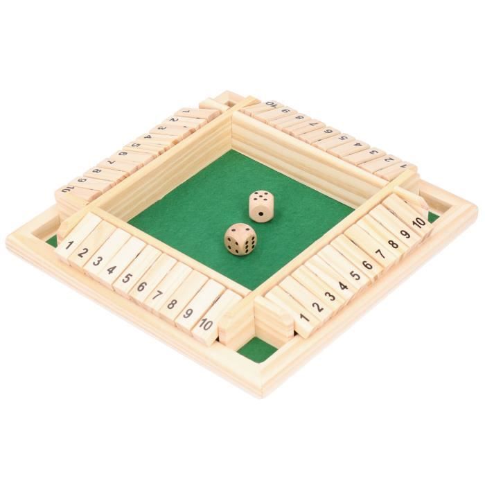 Fdit Jeu de plateau en bois Tableau de Numéros en Bois Ensemble de Jeu ...