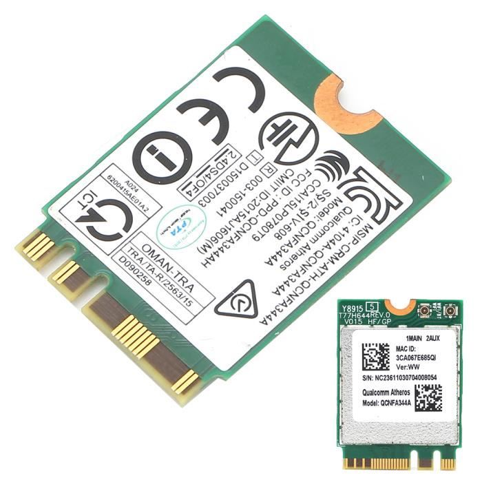 Carte réseau sans fil, NGFF M2 pour Qualcomm QCNFA344A Prise en charge ...