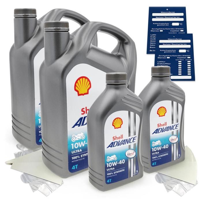 10 litres original Shell Advance 4T Shell - Cdiscount Auto