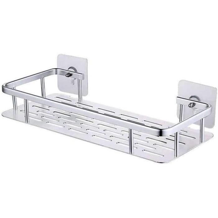 Étagère Murale Tablette De Douche, Adhésif Aluminium Douche Caddy For ...