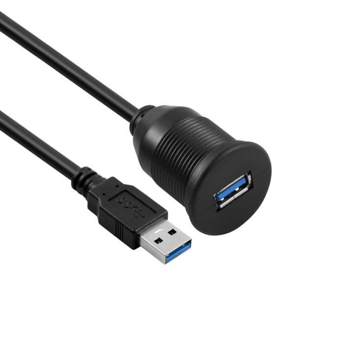 Câble Usb Encastré Pour Tableau De Bord - 1 M - Usb 3.0 - Pour Voiture ...