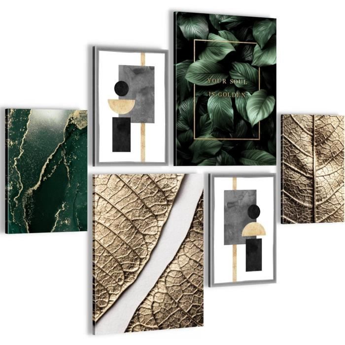 Tableau Feuilles De Figures Abstraites - Pas De Cadre Nécessaire ...