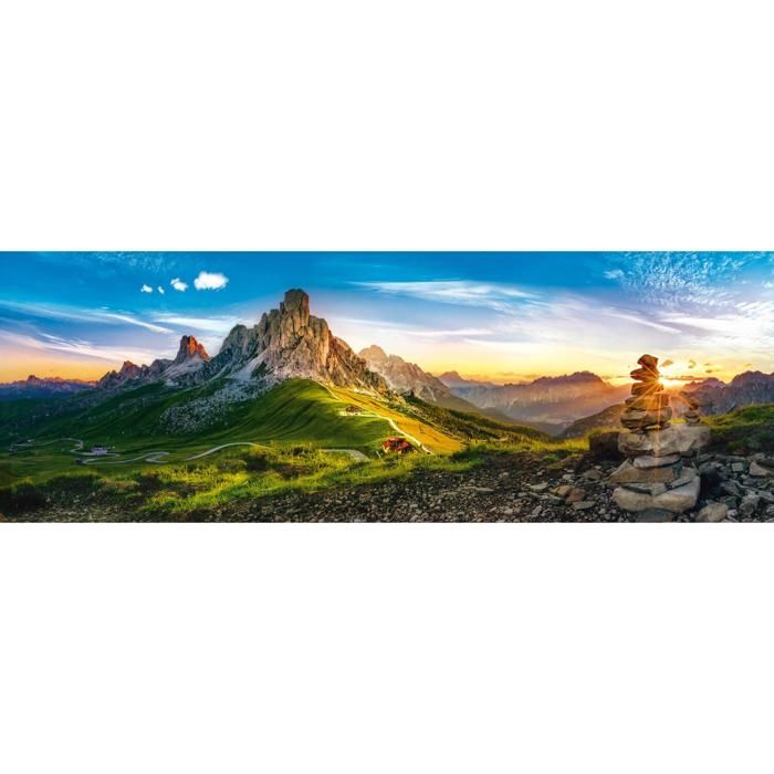 Puzzle 1000 pièces panoramique : Passo di Giau, Dolomites - Cdiscount ...