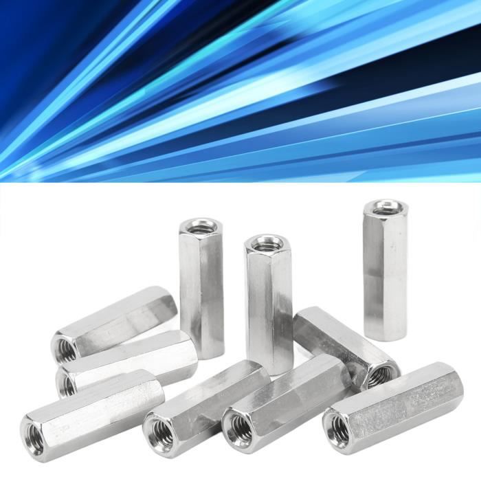 Ecrous d'accouplement hexagonal - VBESTLIFE - 20 pièces - Acier inoxydable 304 - 25 mm ...