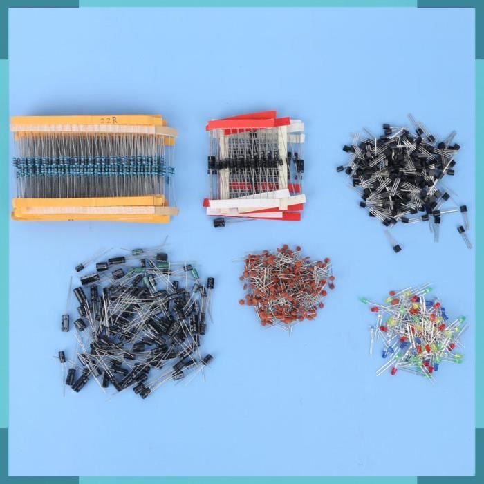 Kit de résistance de condensateur de Transistor LED de composants ...