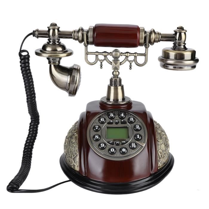 Téléphone fixe rétro FSK - DTMF de bureau à domicile----DQ FRANCE ...