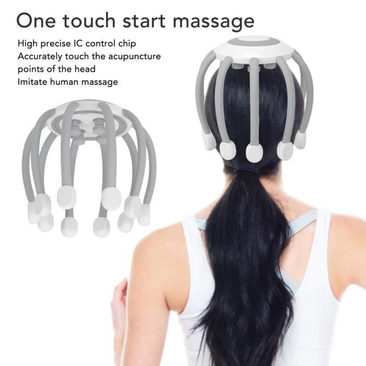 LEF® masseur de tête à griffes électrique Masseur de tête électrique ...
