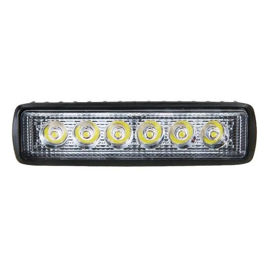 Projecteur universel de voiture DRL à 6 LED 18W, phare antibrouillard ...
