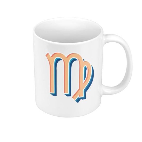 Mug Céramique Vièrge Signe astrologie Zodiaque Astres Métaphore Symbole ...