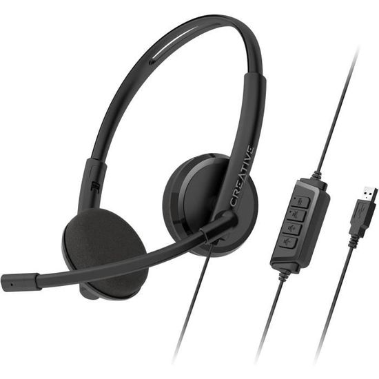 Hs-220 Casque Usb Avec Micro À Condensateur Antibruit Et Télécommande ...