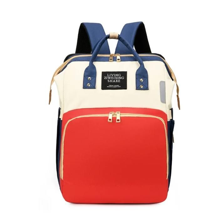 Oxford Tissu Baby Diaper Sac Nappy Chmmm w? - Rouge + Blanc + Bleu ...