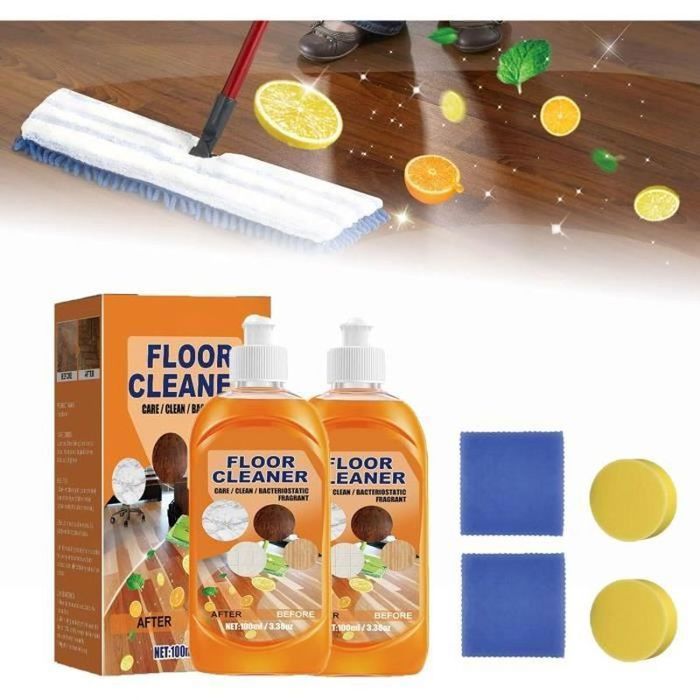 2Pc Decontamination Floor Cleaner Floor Cleaner Liquid Scratch Polish ...