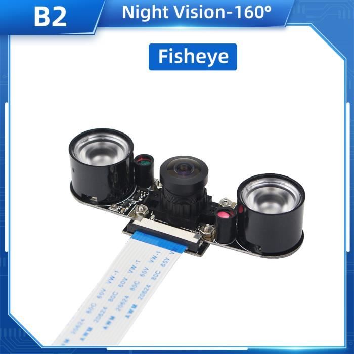 B2 160 - Raspberry Pi 4 Modèle B Caméra 5mp 1080p Vision Nocturne Grand ...