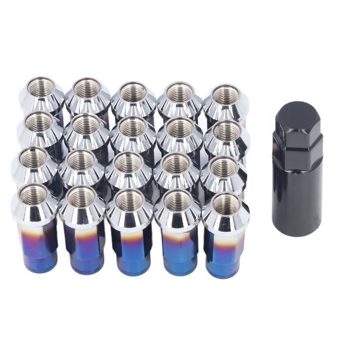 Ashata Écrous de roue Ecrou de roue ferme M12x1.25 Ecrous de roue anti ...