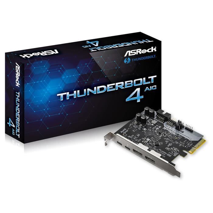 Carte contrôleur Thunderbolt 4 - ASRock - 40 Gb/s - 4K/5K - Power ...
