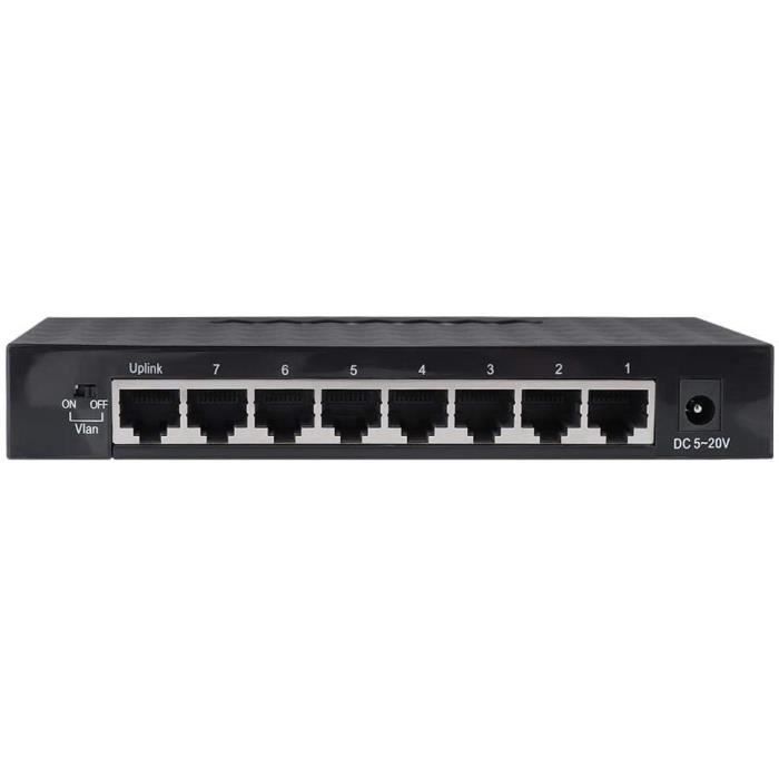 Commutateur réseau Gigabit Ethernet 8 Ports Commutateurs Ethernet 10 ...