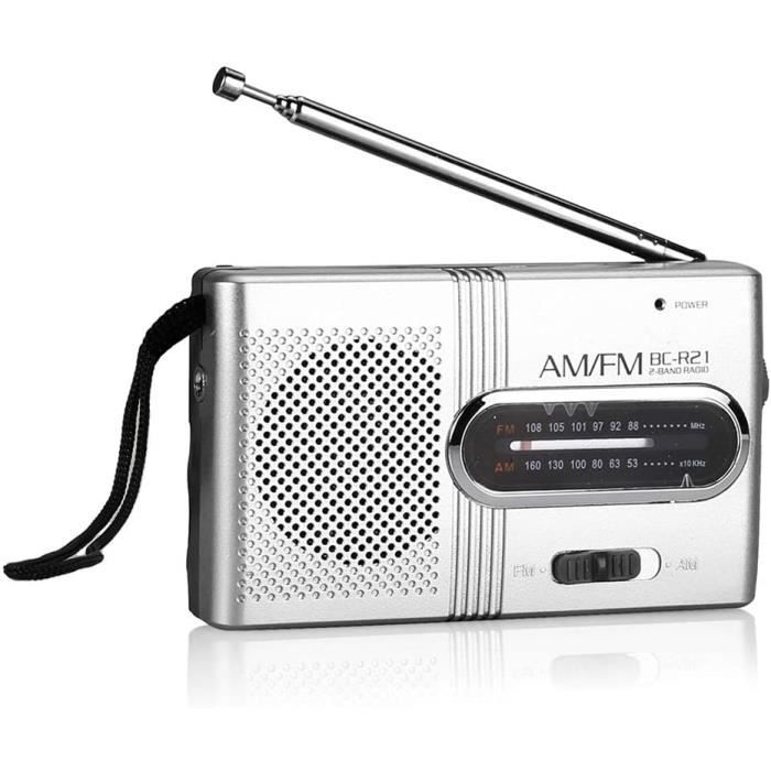 Mini radio, AM - FM Radio Mini Antenne télescopique portative Radio ...