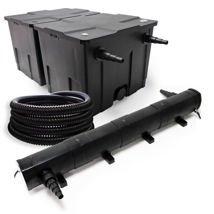 Kit SunSun de Filtration de Bassin Bio Filtre 60000l Stérilisateur UVC ...