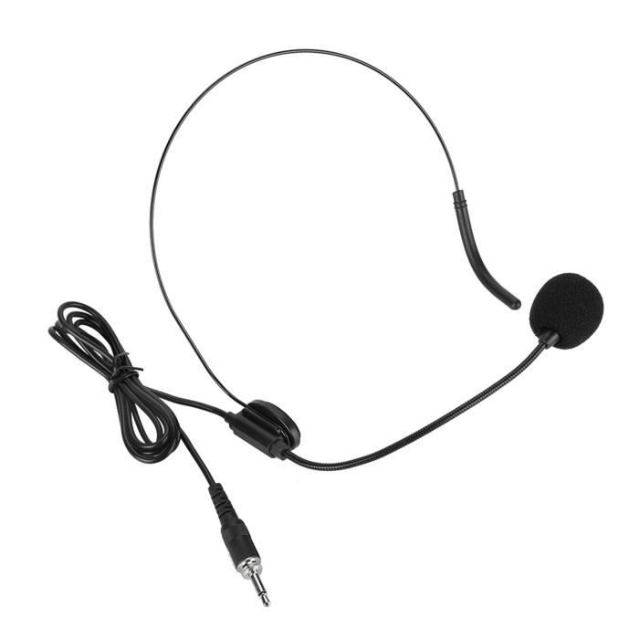 URB Microphone portatif sans fil monté sur la tête, connexion ...