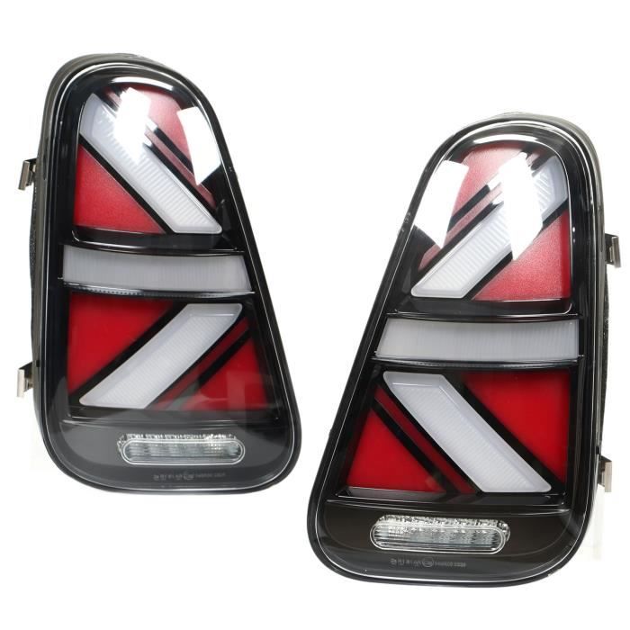 Dilwe feu stop arrière Feux arrière Full LED Union Jack avec clignotant ...