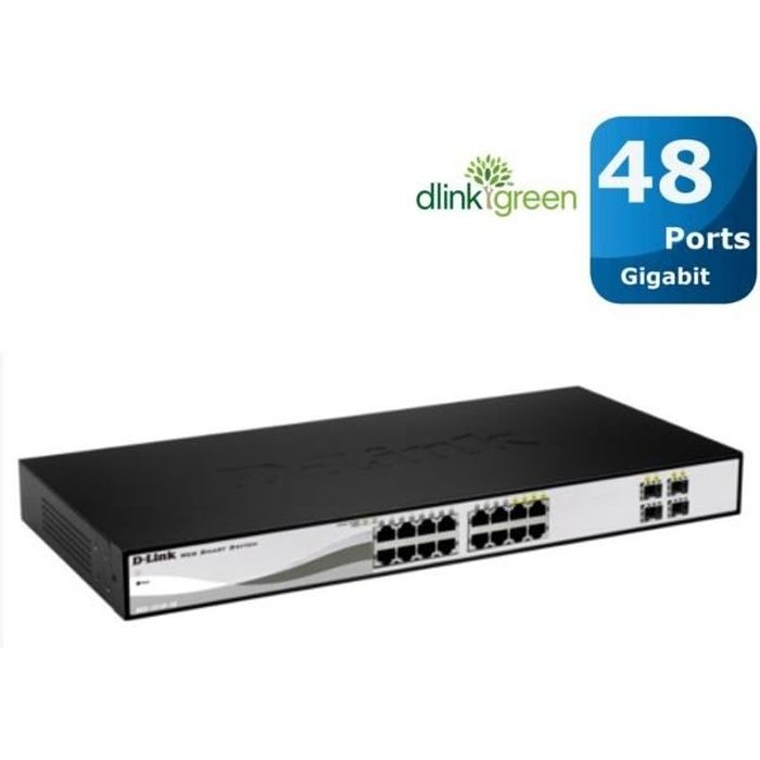 D-LINK Switch Smart 48 ports - DGS-1210-48 - 10/100/1000Mbps ...