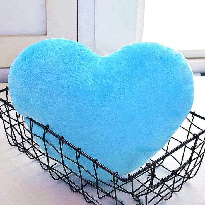 LAN Coussin En Peluche En Forme De Coeur Doux Et Moelleux Pour La Saint ...