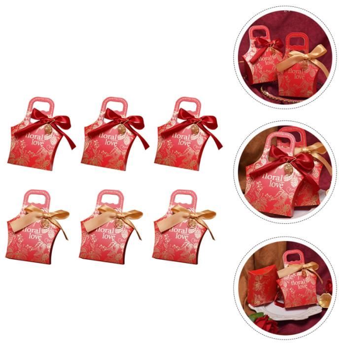 6pcs style chinois mariage boites de bonbons de cadeaux de chocolat ...