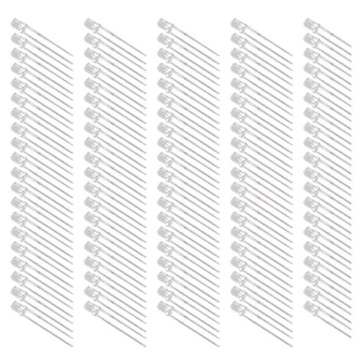 Cen Diode Led 100 Pcs Led Diode 3Mm 8 Couleurs Led Lumineuse Couleur ...