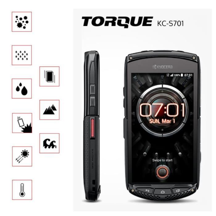 Smartphone Kyocera TORQUE KC-S701 16GO étanche - Cdiscount Téléphonie