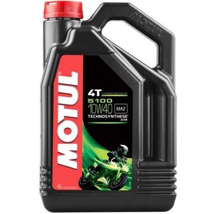MOTUL Huile moteur 5100 10W40 4T Off Road 4L - Huile moto - Cdiscount Auto