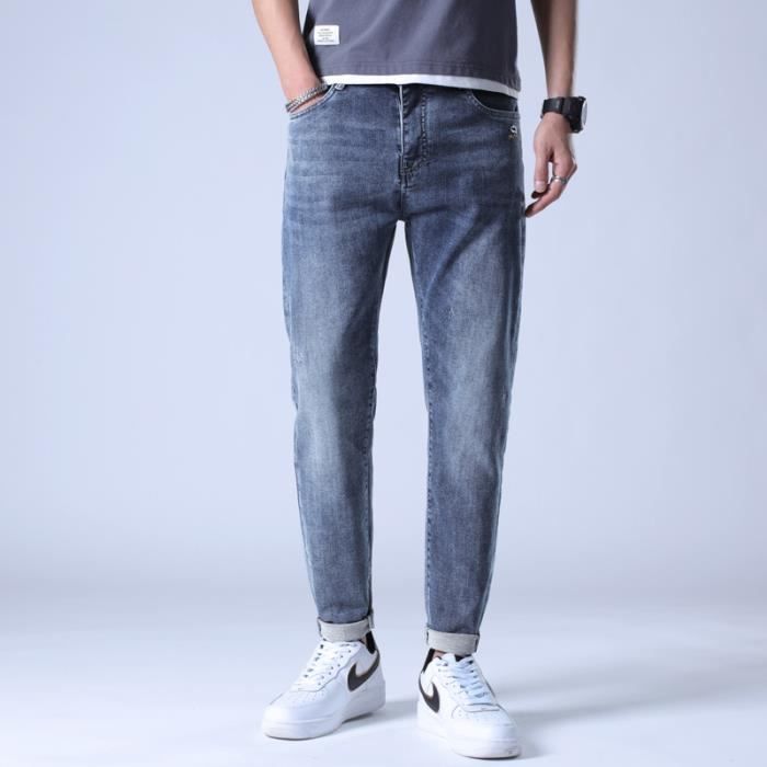 Jeans Homme - Slim Fit - Denim Stretch - CoupeDroite Fashion - Bleu ...