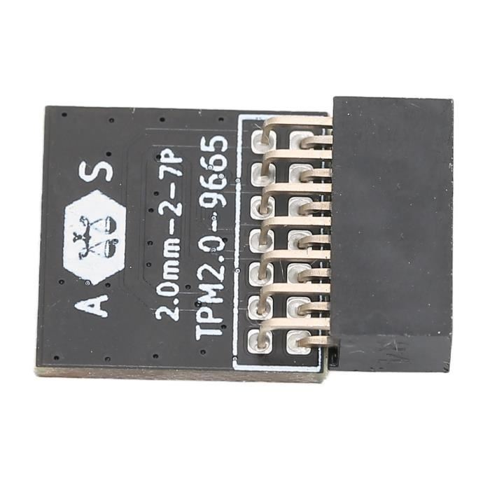 Qiilu module de sécurité de cryptage TPM 2.0 Module TPM 2.0 LPC 14pin ...