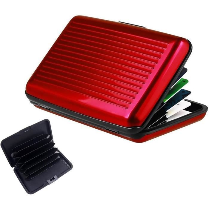 Porte Carte De Crédit En Aluminium, Porte Cartes Anti-Rfid, 6 Slots ...