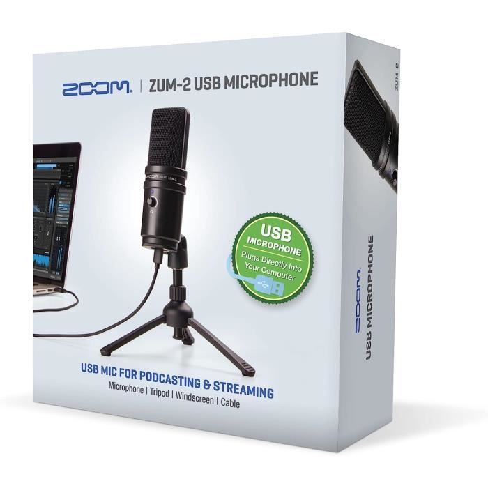 Zoom - ZUM-2 - Microphone Podcast USB à condensateur100 - Cdiscount TV Son Photo