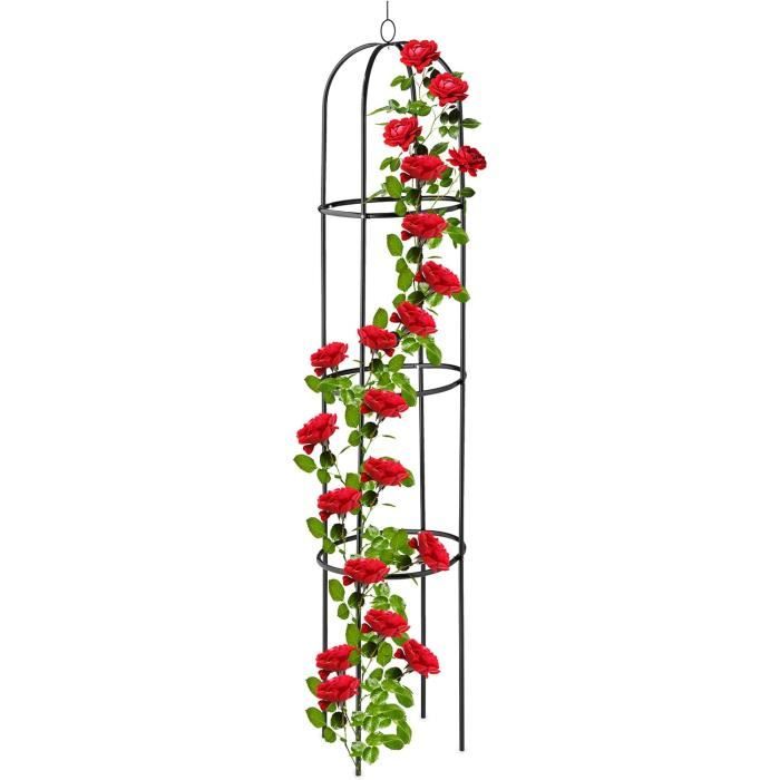 Trellis obélisque, 190 m de Hauteur, Support pour Plantes grimpantes ...