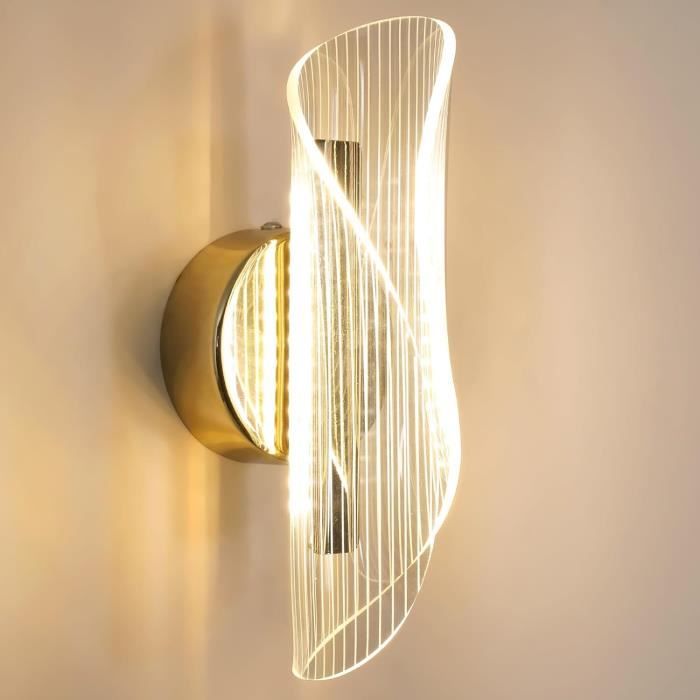 Applique Murale Interieur,15W Lampe Murale Led Chambre 3 Dimmable ...