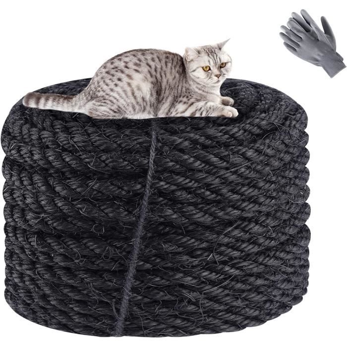 Noir Corde Arbre À Chat, 8Mmx25M Corde En Sisal Naturel Pour Chats ...