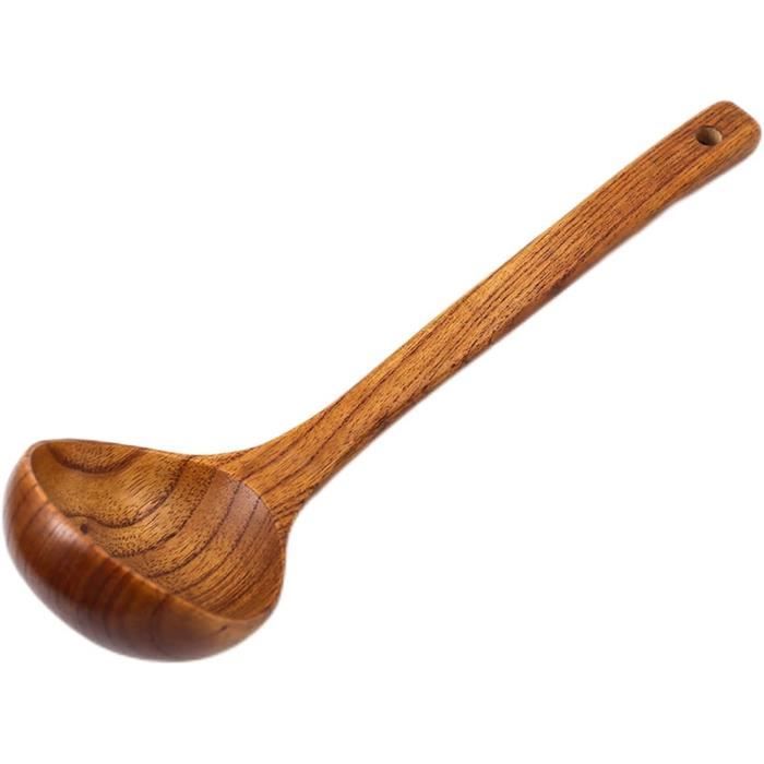 Louche En Bois Avec Un Long Manche, Louche À Soupe En Bois, Cuillère À ...