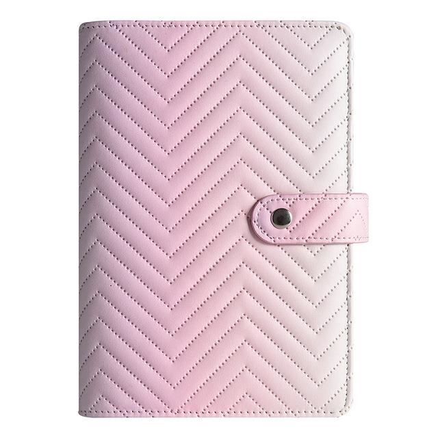 CARNET DE NOTES,Pink enclosure--Carnet de notes A6 en cuir PU ...