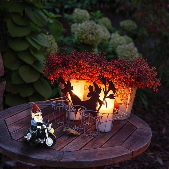 Nain De Jardin Motard, Cadeau Anniversaire Homme, Sculptures Et Statues ...