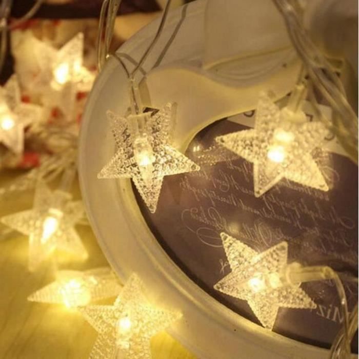 GUIRLANDE LUMINEUSE INTERIEURE 25 Mètres LED Étoile Lumière Féerique ...