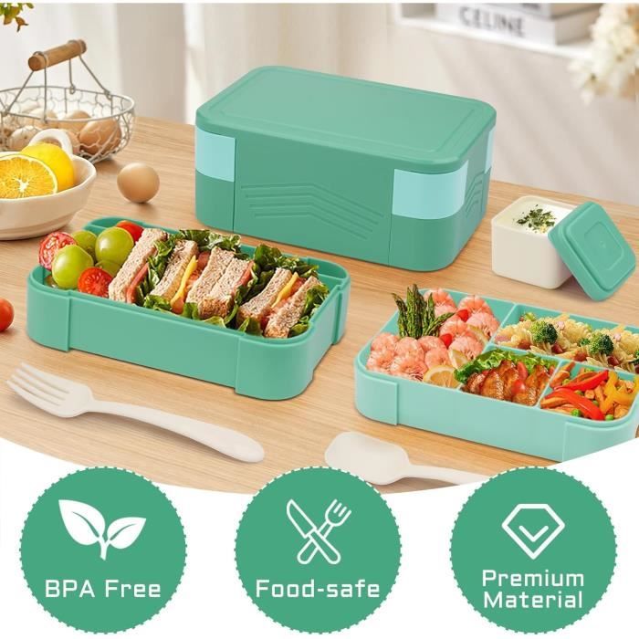 Lunch Box Enfant, Bento Lunch Box Sans Bpa, Boite Repas Avec 6 ...