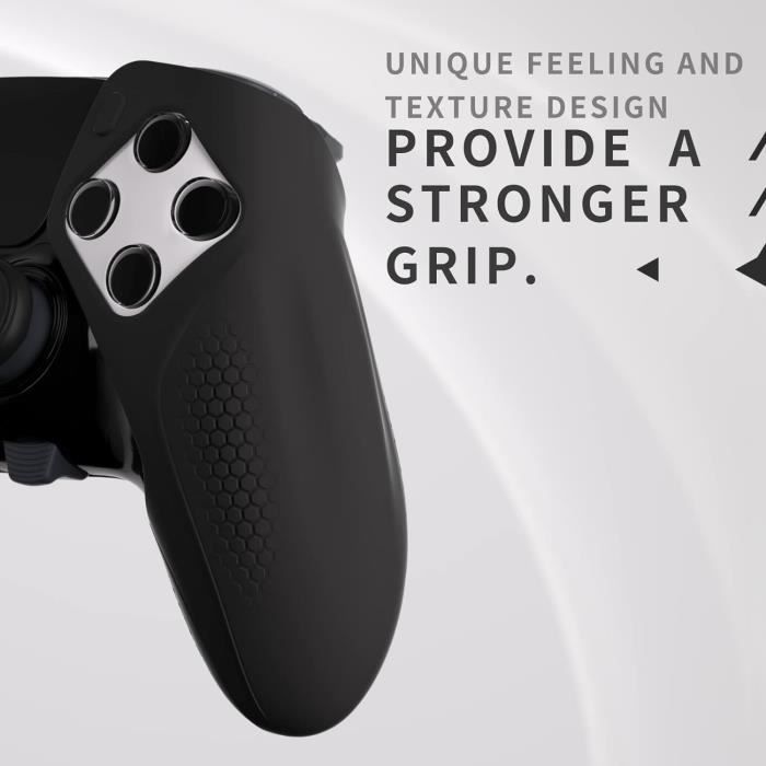 Coque Manette Pour Ps5 Edge Grip,Anti-Glissement Housse Silicone Pour ...