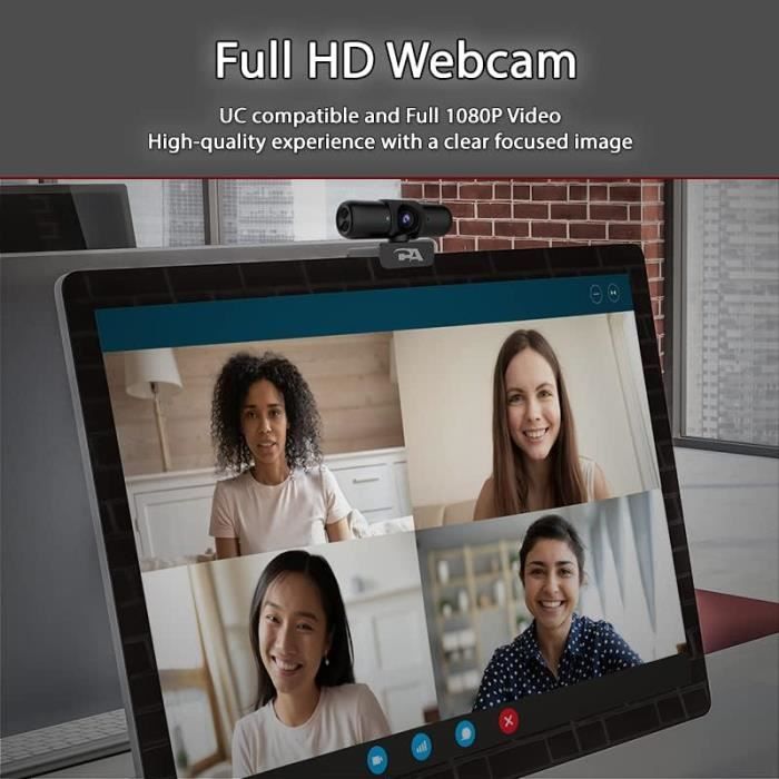 Ca Essential Webcam 1080Hd-Af - Webcam Usb Pour Ordinateur De Bureau Ou Ordinateur Portable ...