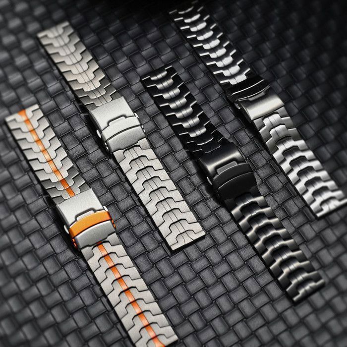 XtraDiTech Bracelet Titane de Montre Connectée 22mm Fermoir Déployant ...