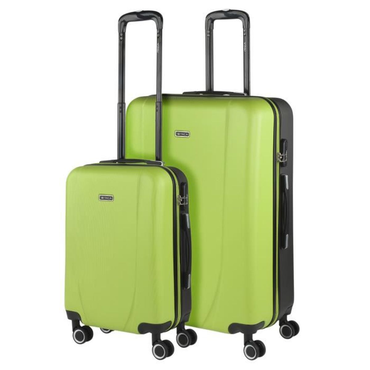 Set De Valise Avec Valise Cabine Et Grande Valise 71117 Pistache-Anthracite